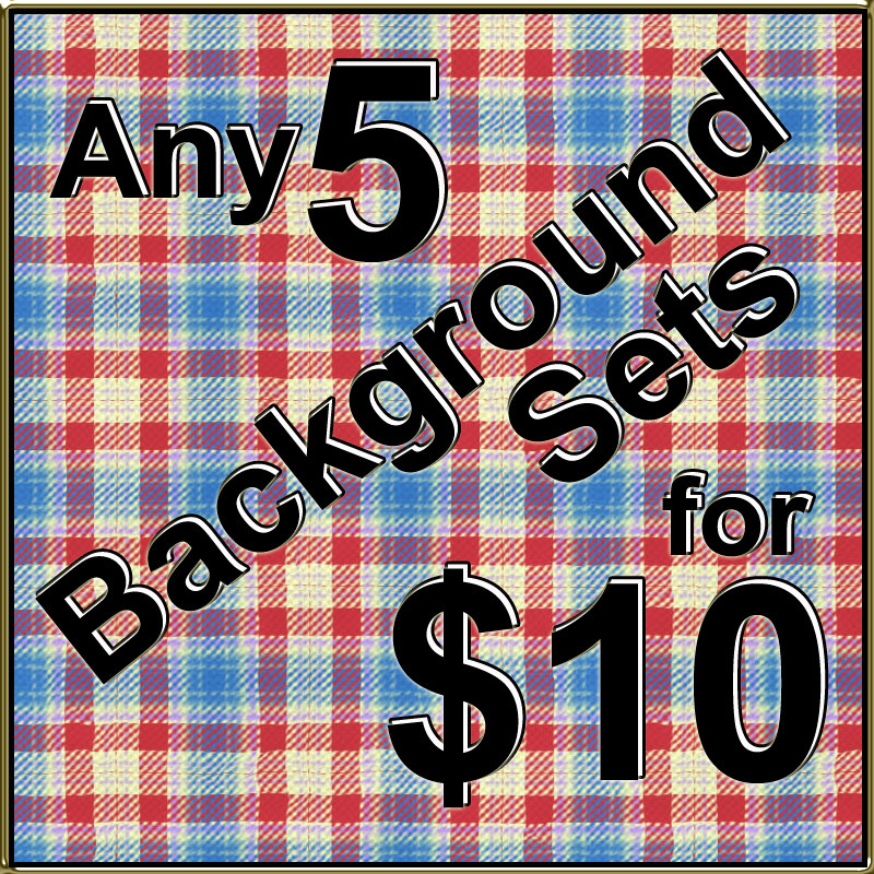 Digital Papers - Any 5 Background Sets For 10 Dollars Bundle - Save On ...